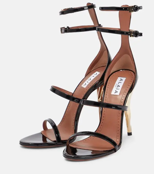 Alaïa Cabaret Patent Leather Sandals