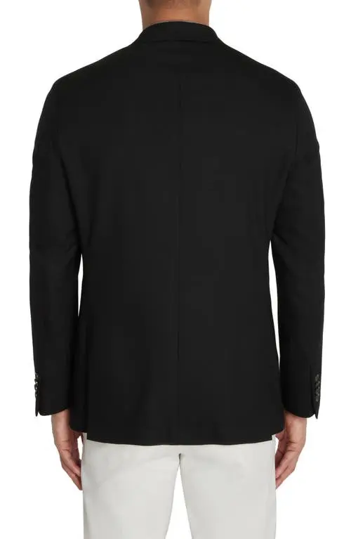 JACK VICTOR Hill Soft Constructed Double Breasted Wool Blend Sport Coat
