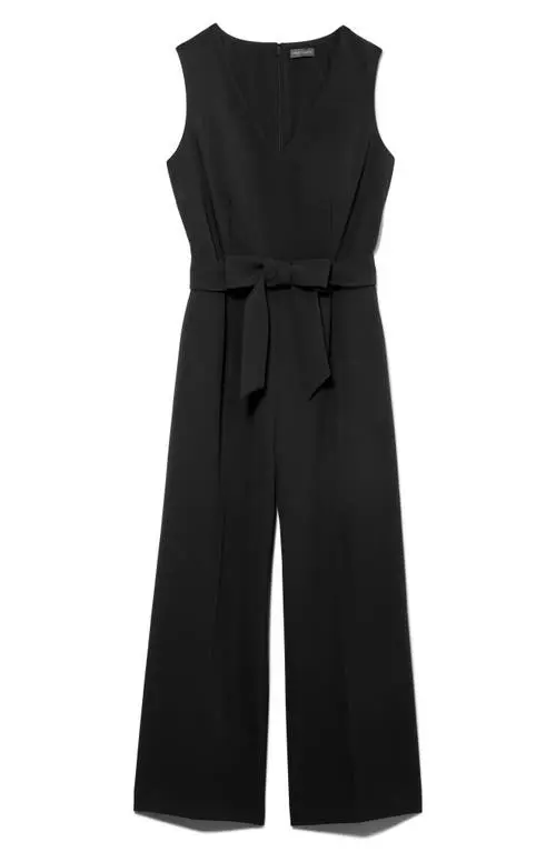 Vince Camuto Belted Cropped Wide-leg Jumpsuit