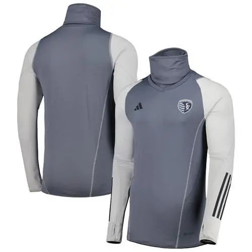 Adidas Sporting Kansas City Warm Raglan Cold.rdy Top - Gray