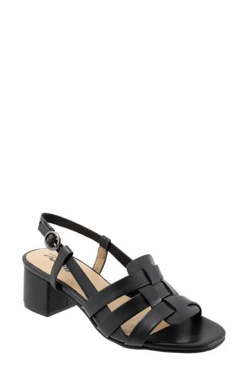 Trotters Luna Slingback Sandal - Black