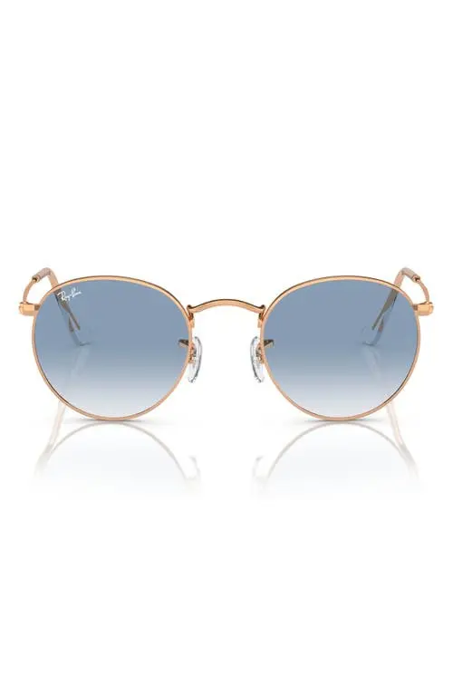Ray-ban Icons 53mm Round Frame Sunglasses - Rose Gold