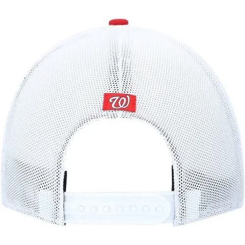 '47 White Washington Nationals Spring Training Burgess Trucker Adjustable Hat