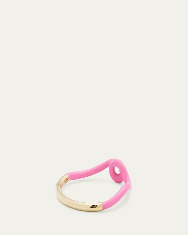 Bea Bongiasca Wow Mini Mono Ring With Enamel