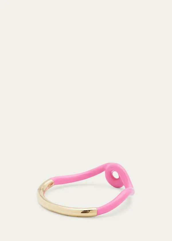 Bea Bongiasca Wow Mini Mono Ring With Enamel