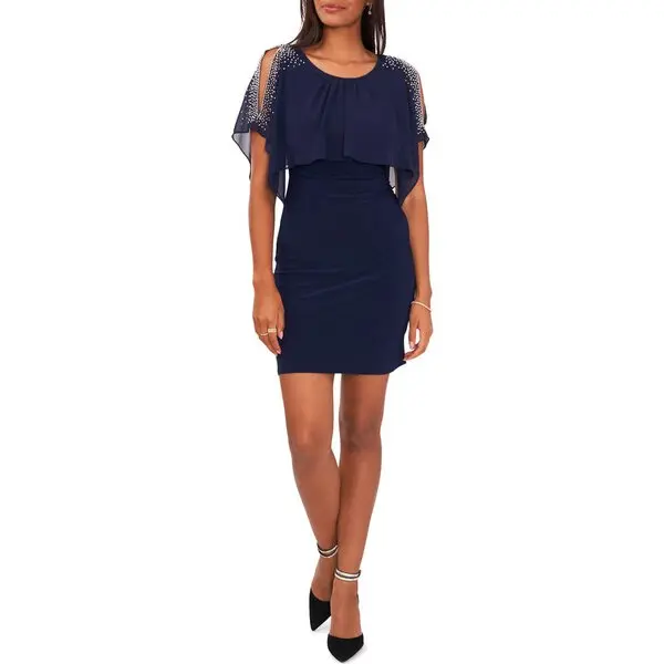 Chaus Sequin Split Sleeve Dress
