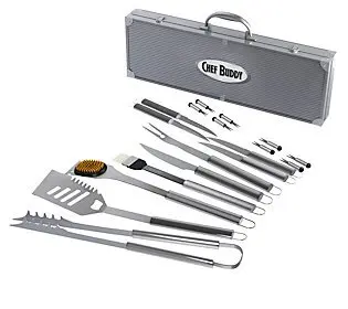 CHEF BUDDY 19-pc Stainless Steel Bbq Grilling S Et - Silver
