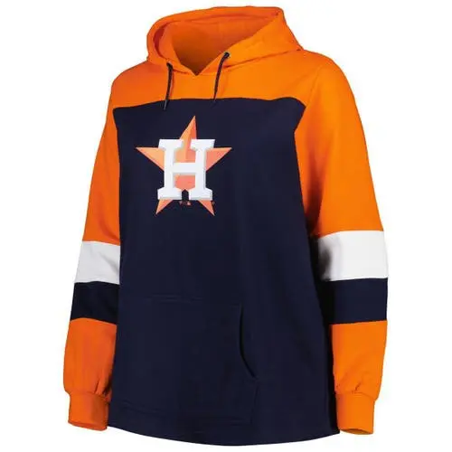 Profile Houston Astros Colorblock Pullover Hoodie
