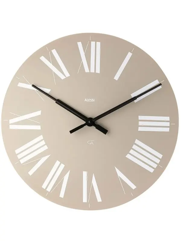 ALESSI Roman-numeral Clock - Grey