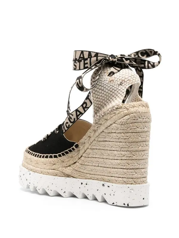 Stella McCartney 140mm Gaia Espadrilles - Black