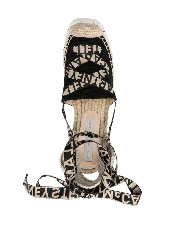 Stella McCartney 140mm Gaia Espadrilles - Black