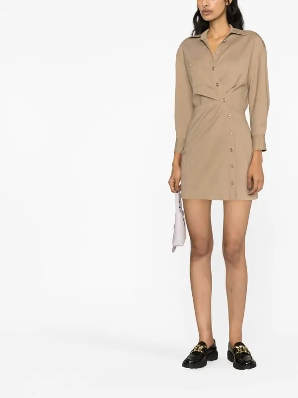 Maje Asymmetric Mini Shirtdress