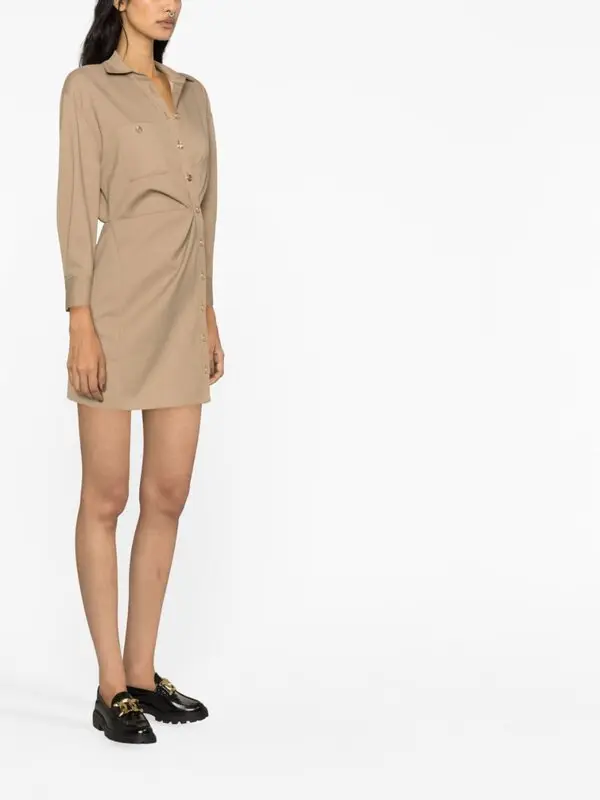 Maje Asymmetric Mini Shirtdress