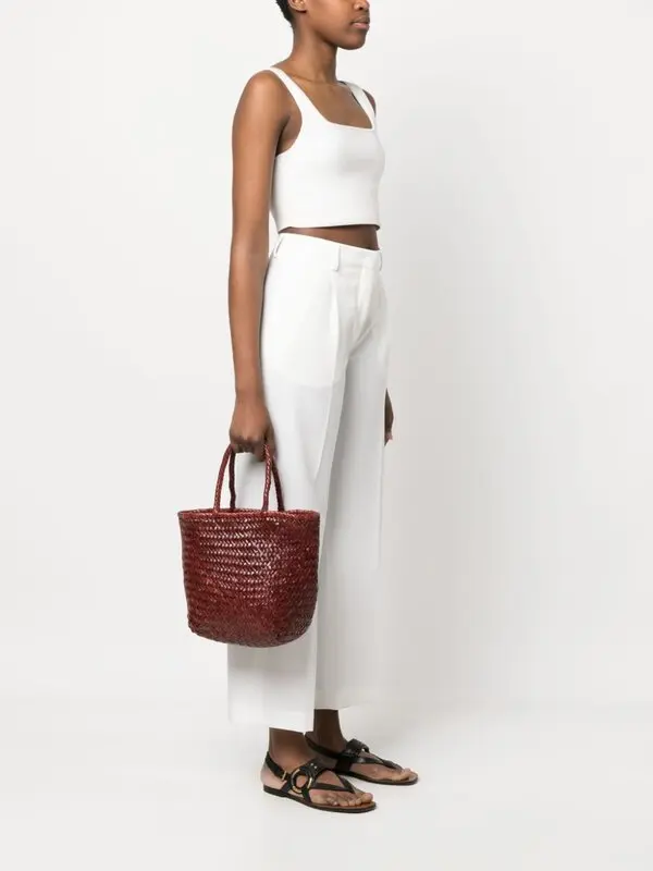 Dragon Diffusion Grace Basket Small Tote Bag - Brown