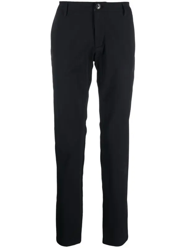 Armani Exchange Mid-rise Tapered Trousers - Blue