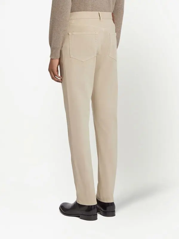 Zegna Slim-fit Gabardine Weave Jeans
