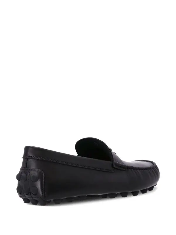 TOD'S Gommino Leather Loafers - Black