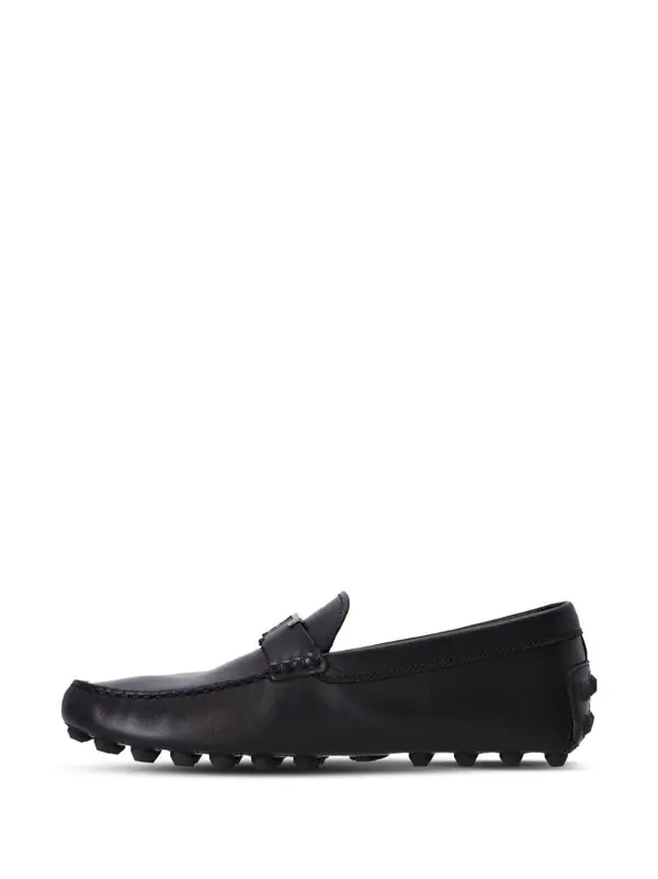 TOD'S Gommino Leather Loafers - Black