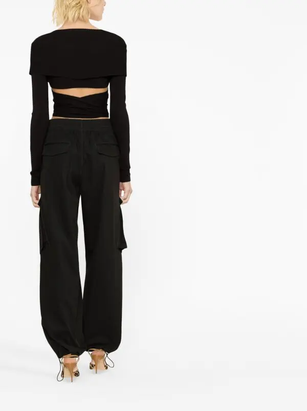 Dolce & Gabbana Cut-out Wrap Top