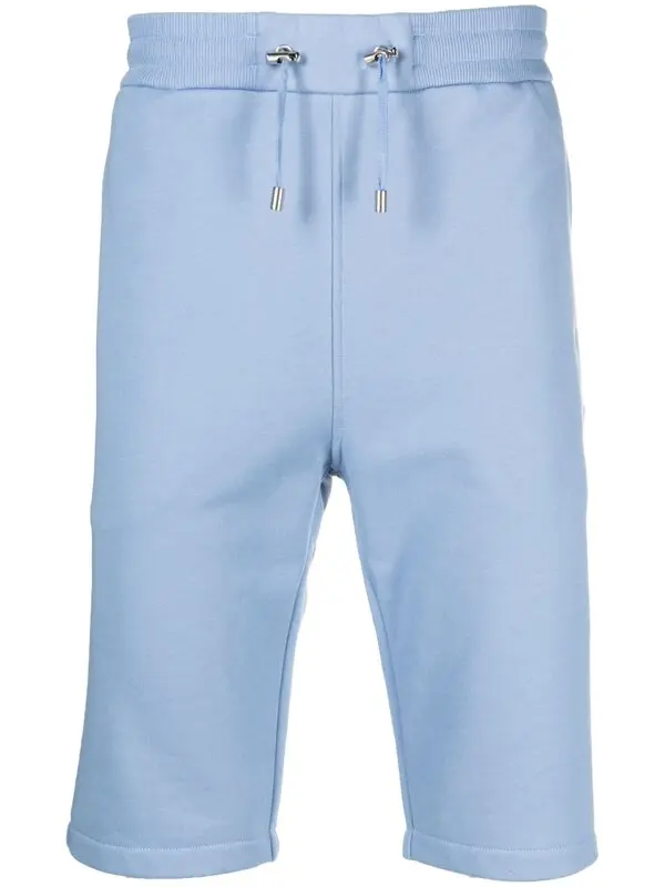 Balmain Logo-print Track Shorts - Blue
