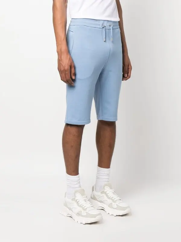 Balmain Logo-print Track Shorts - Blue