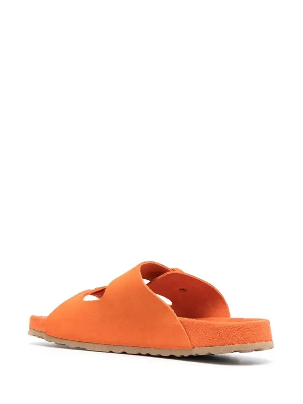 Manebí Double-strap Flat Slides - Orange