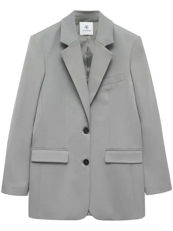 ANINE BING Ingle-breated Wool Blazer