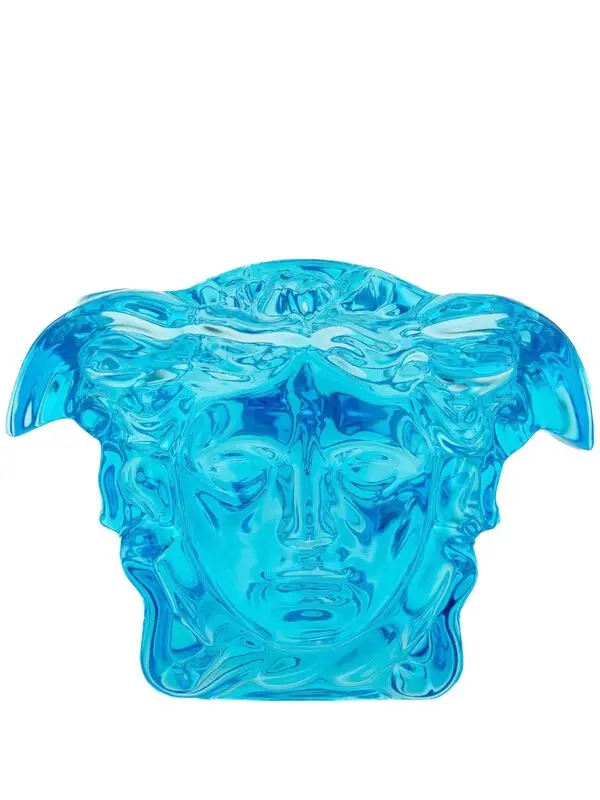 Versace Medusa Head Glossy-finish Vase - Blue
