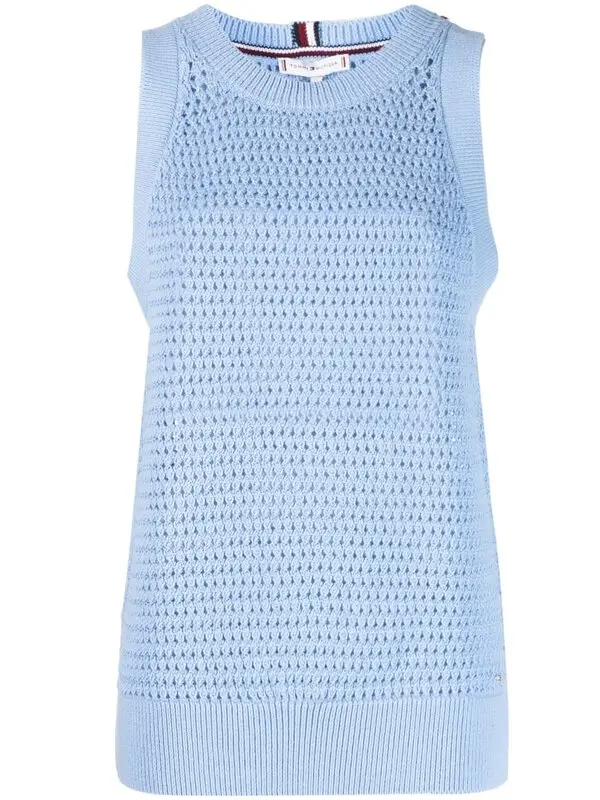 Tommy Hilfiger Open-knit Sleeveless Vest