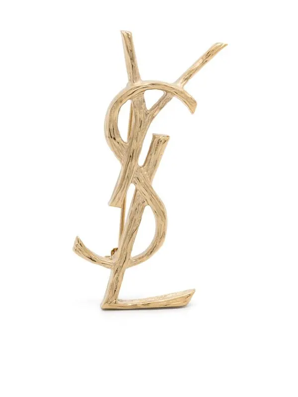 Saint Laurent Cassandre Brooch - Gold