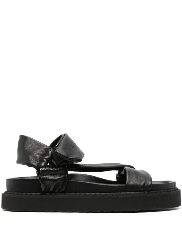 Isabel Marant Naori Grained-leather Sandals