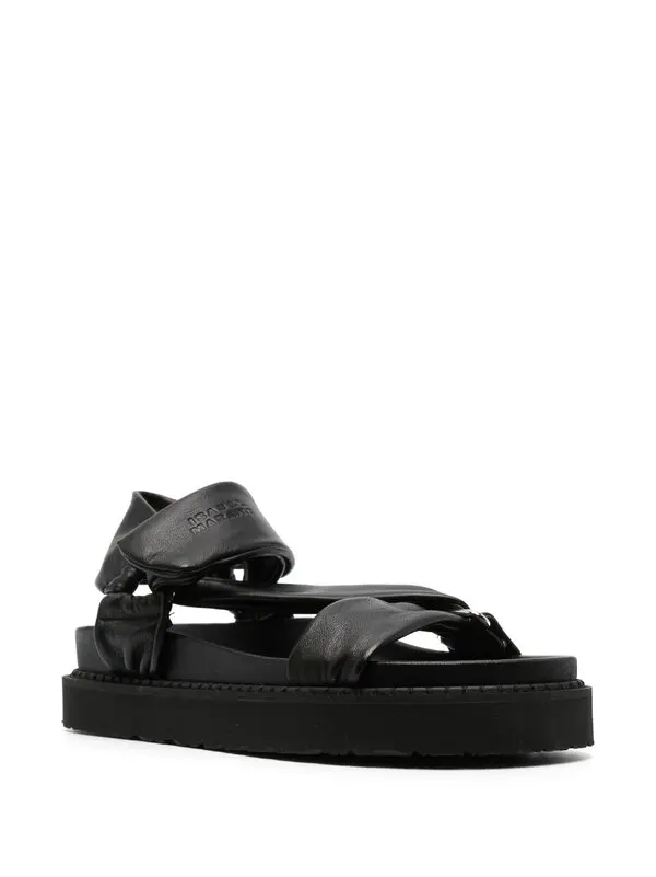 Isabel Marant Naori Grained-leather Sandals