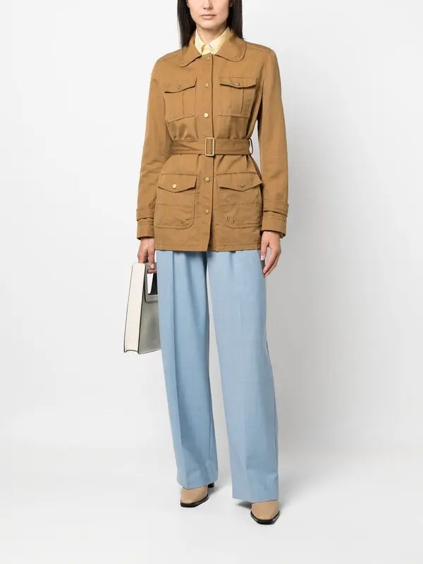 FAY Belted Fitted Jacket