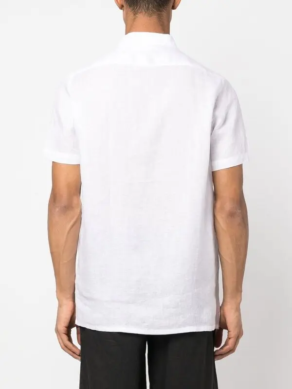 John Richmond Short-sleeve Linen Shirt