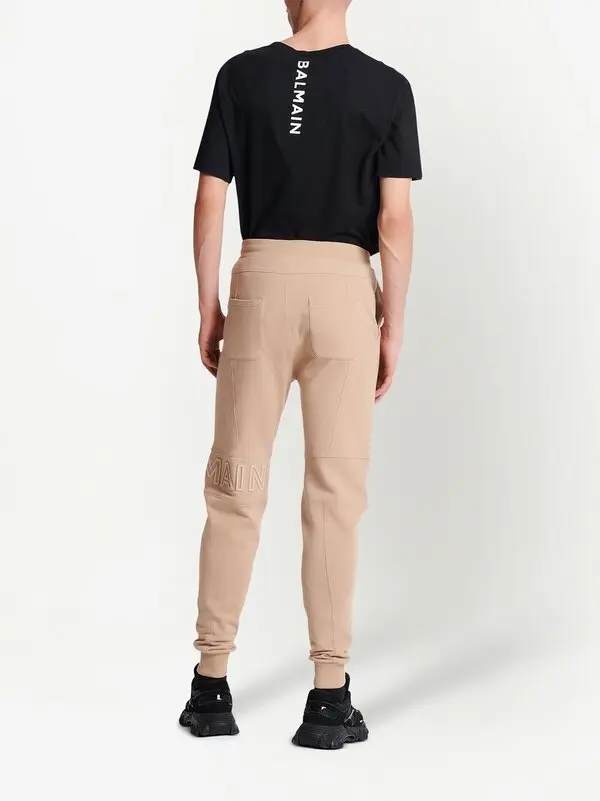 Balmain Embossed Logo Track Pants - Neutrals