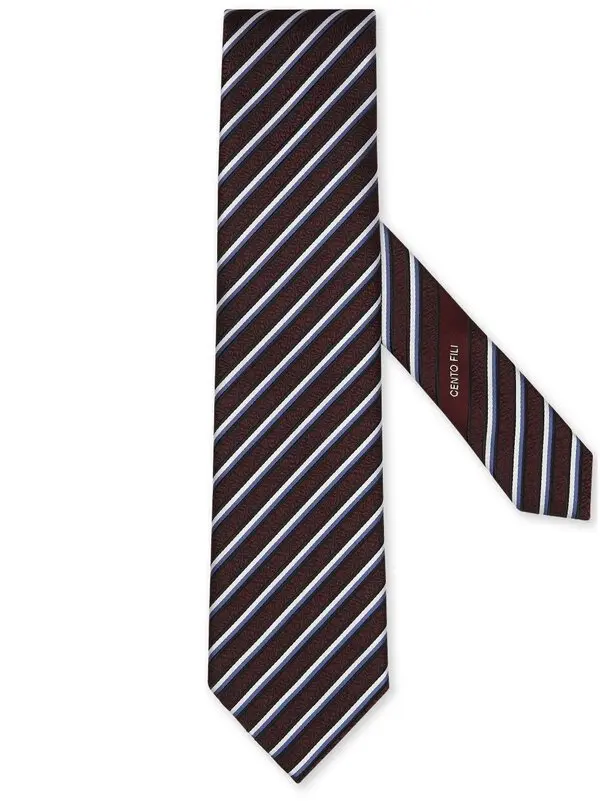 Zegna Cento Fili Silk Tie - Red