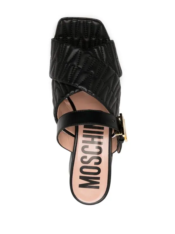 Moschino 60mm Leather Sandals