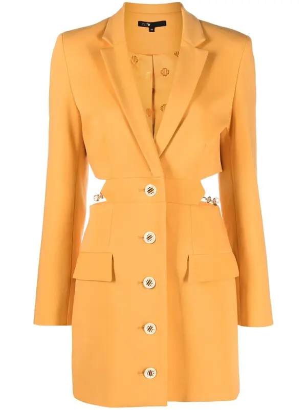 Maje Cut-out Tailored Minidress