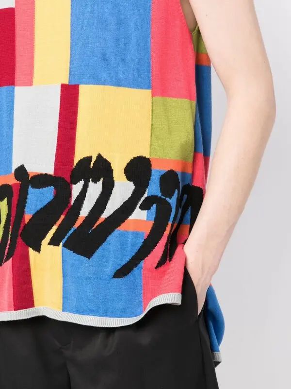 Comme Des Garçons Geometric Print Top