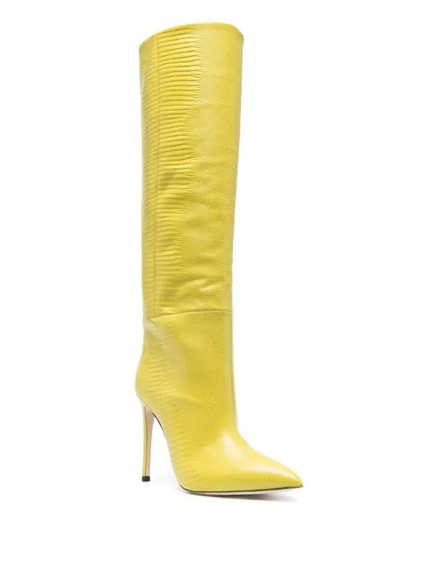 Paris Texas Lizard-effect Knee Boots