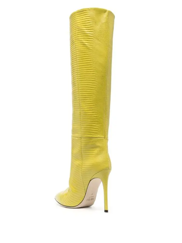 Paris Texas Lizard-effect Knee Boots