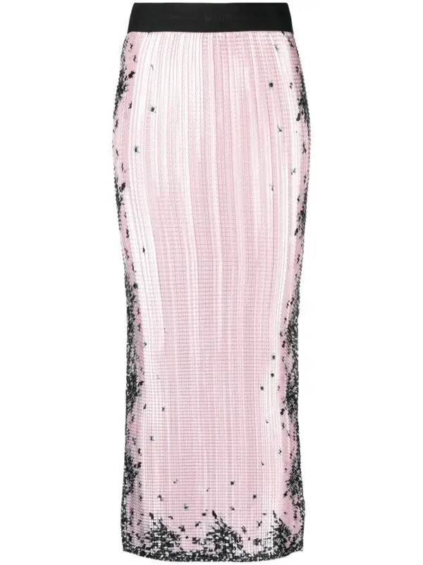 MSGM Sequin Pencil Skirt