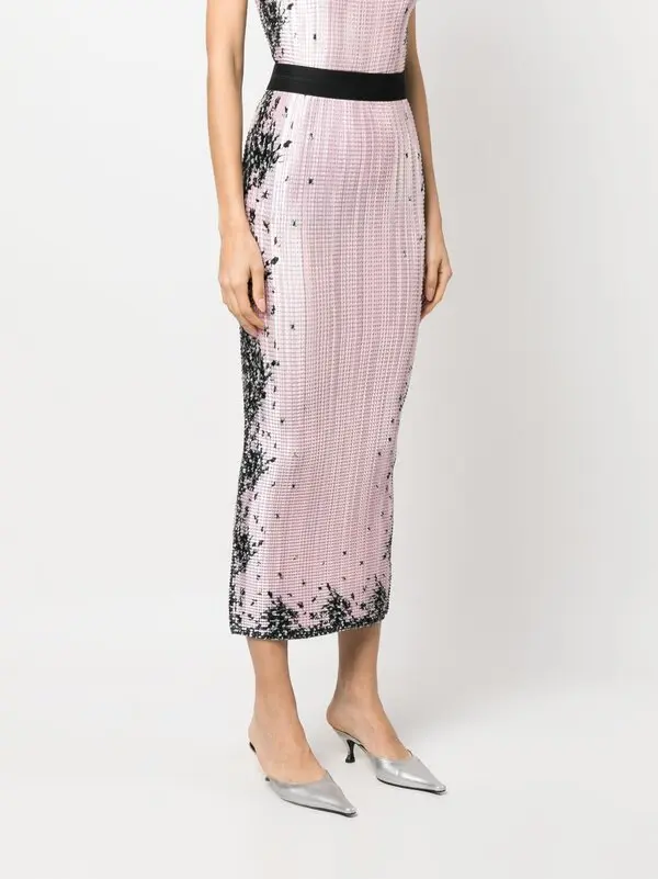 MSGM Sequin Pencil Skirt