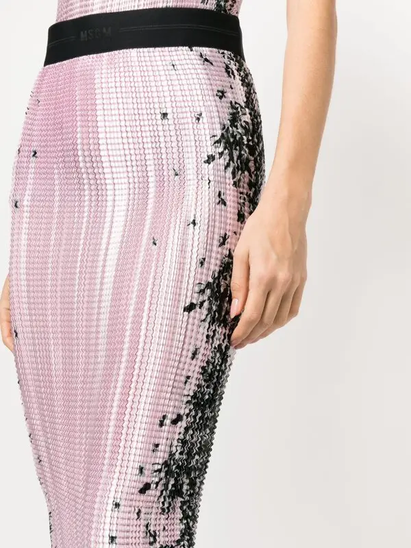 MSGM Sequin Pencil Skirt