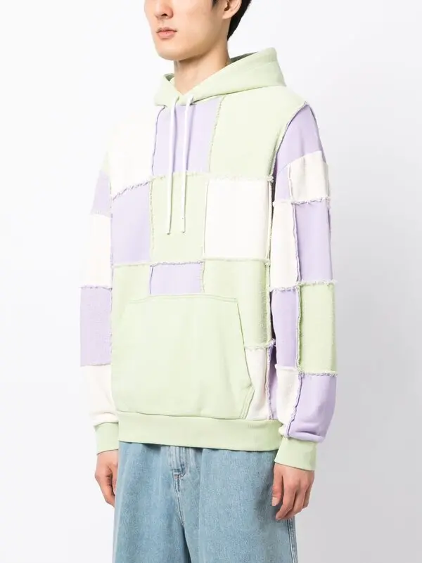 COUNTY OF MILAN Marcelo Burlon Patchwork Cotton Hoodie