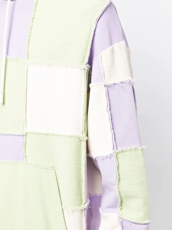 COUNTY OF MILAN Marcelo Burlon Patchwork Cotton Hoodie