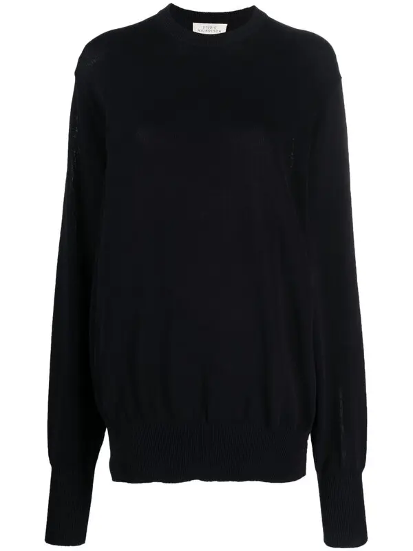 Studio Nicholson Fine-knit Cotton Jumper