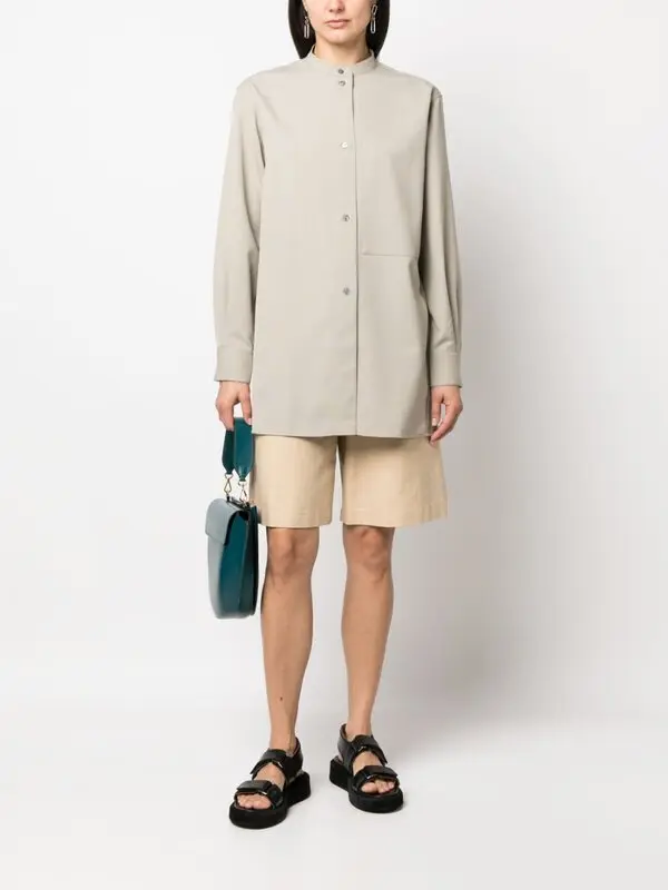 Studio Nicholson Kavali Long-sleeve Shirt - Neutrals