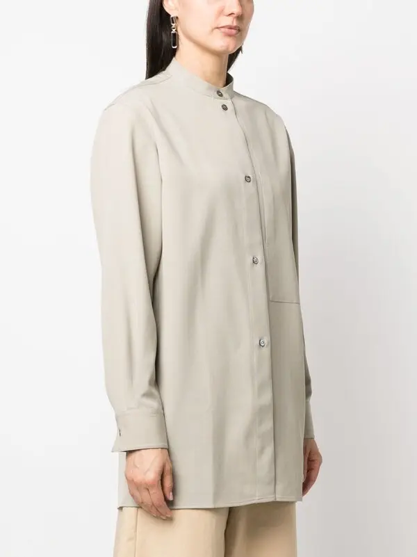 Studio Nicholson Kavali Long-sleeve Shirt - Neutrals