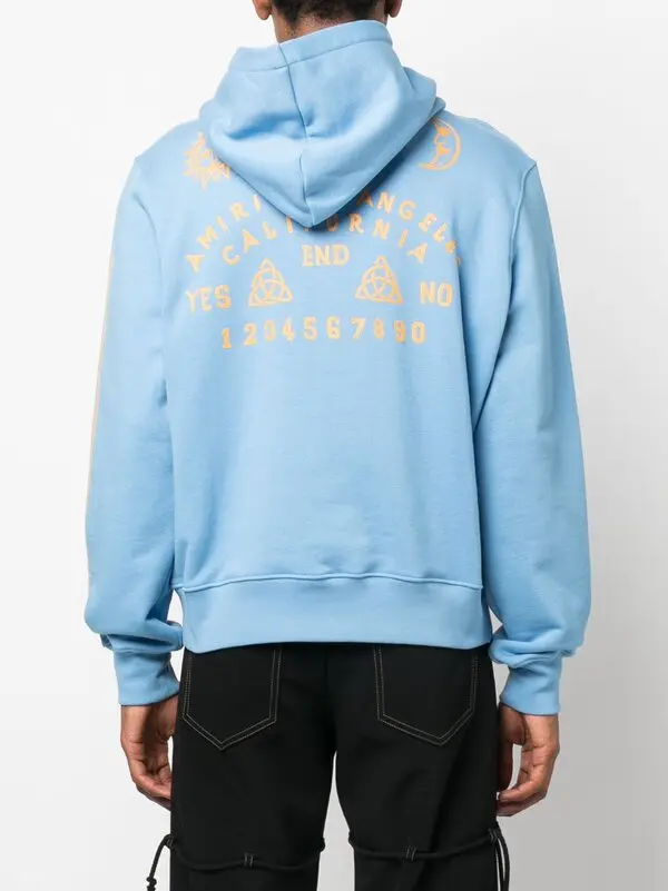 Amiri Ouija Board Logo-print Cotton Hoodie